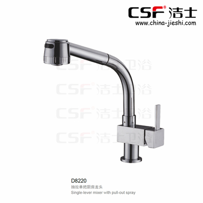 Kitchen faucet with pull-out spray D8220 - 开平市洁士五金科技有限公司